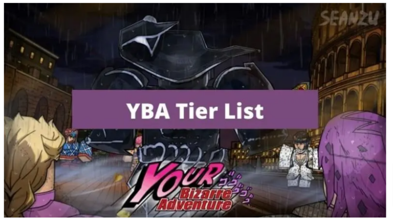 YBA Tier List 2024 Updated (YBA Stand Tier List) - English Saga